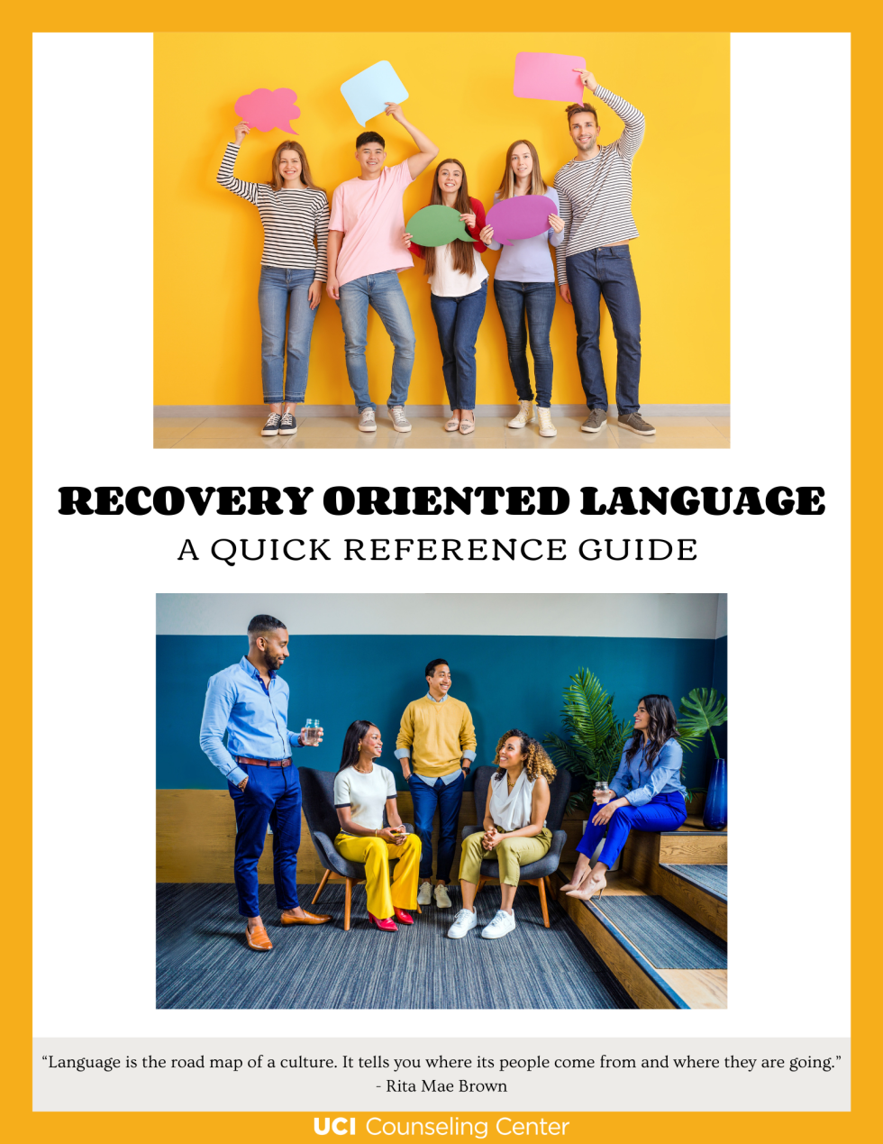 Inclusive Language Guides | UCI Counseling Center